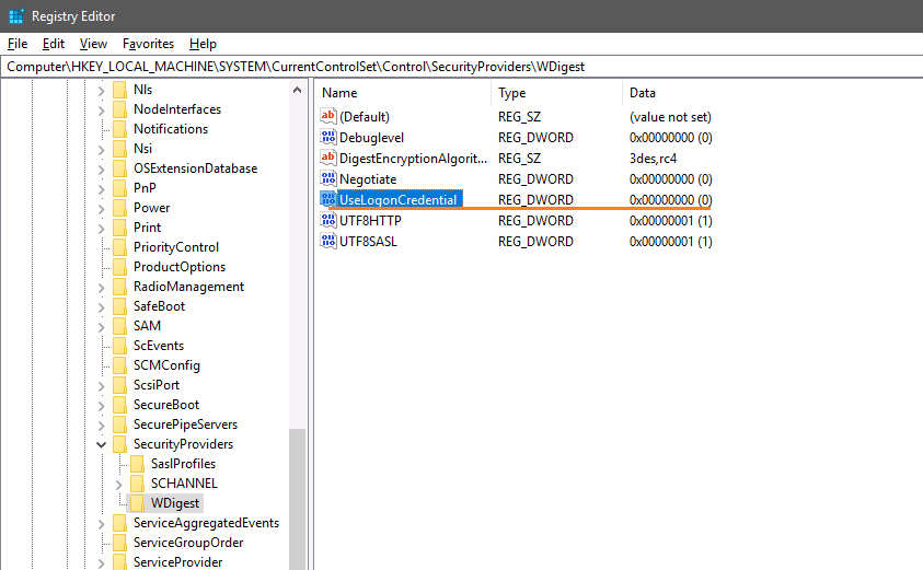 Disabling credentials caching in WDigest - Microsoft Q&A