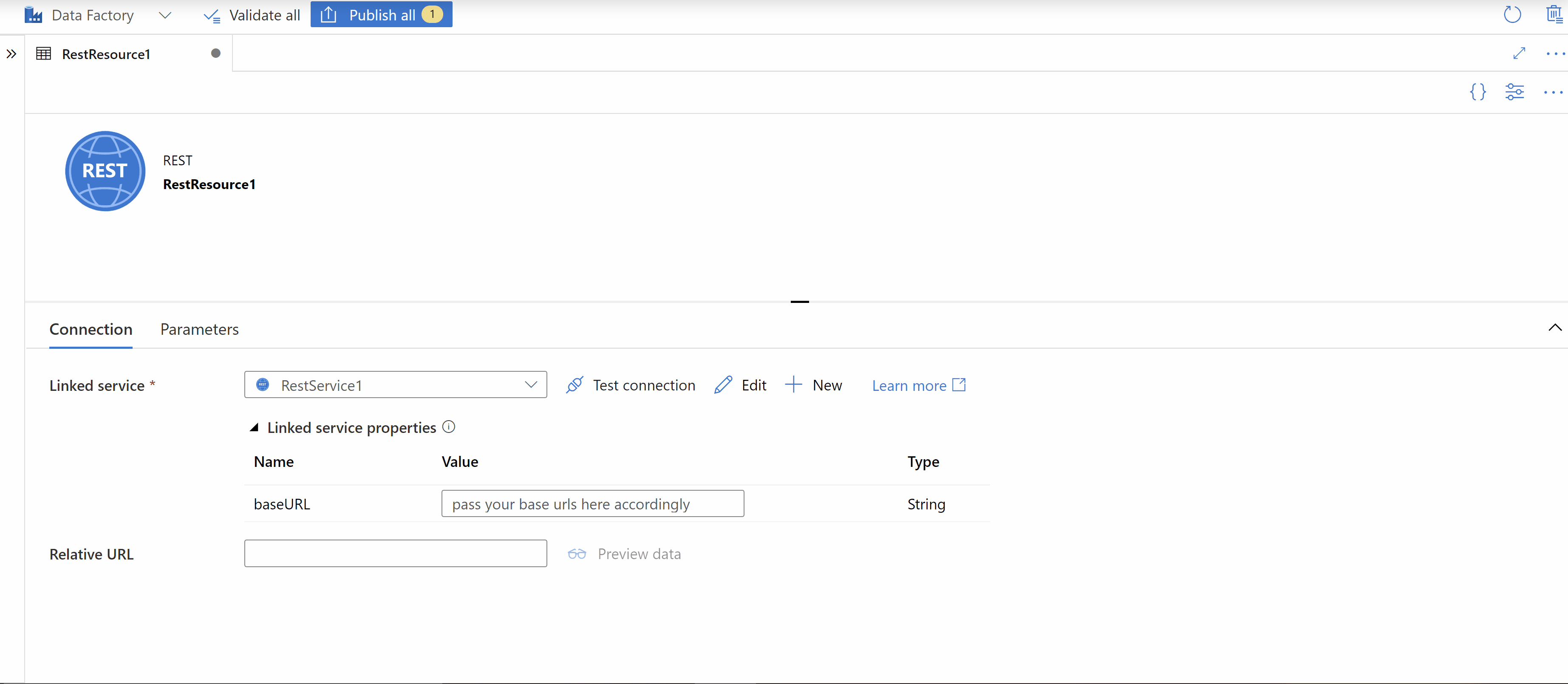 Dynamic host name for REST connector in Azure Data Factory - Microsoft Q&A