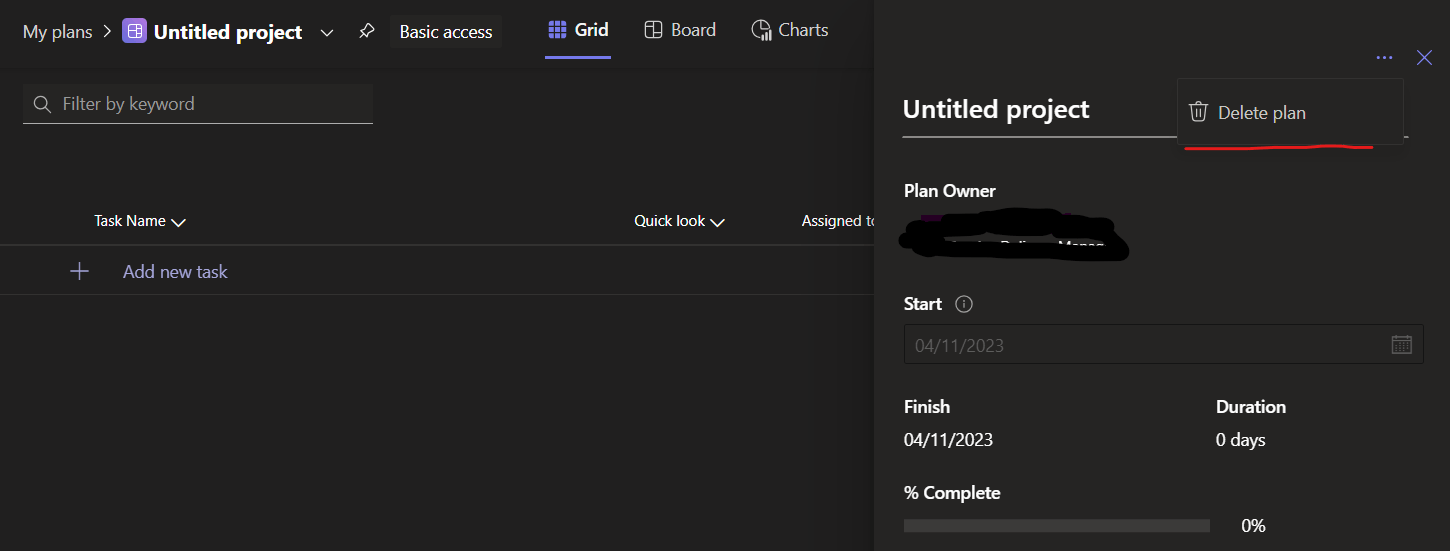 How to delete old Planner plans - Microsoft Q&A