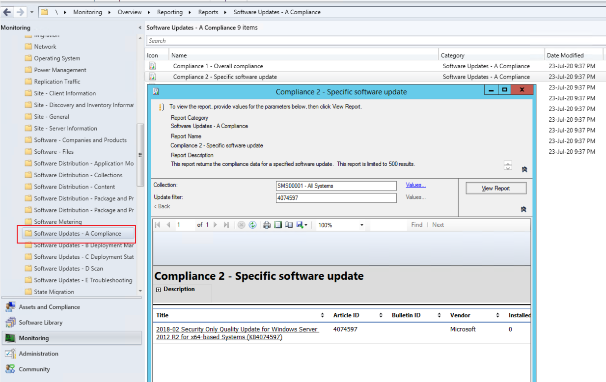 Report on a specific Windows Update - Microsoft Q&A