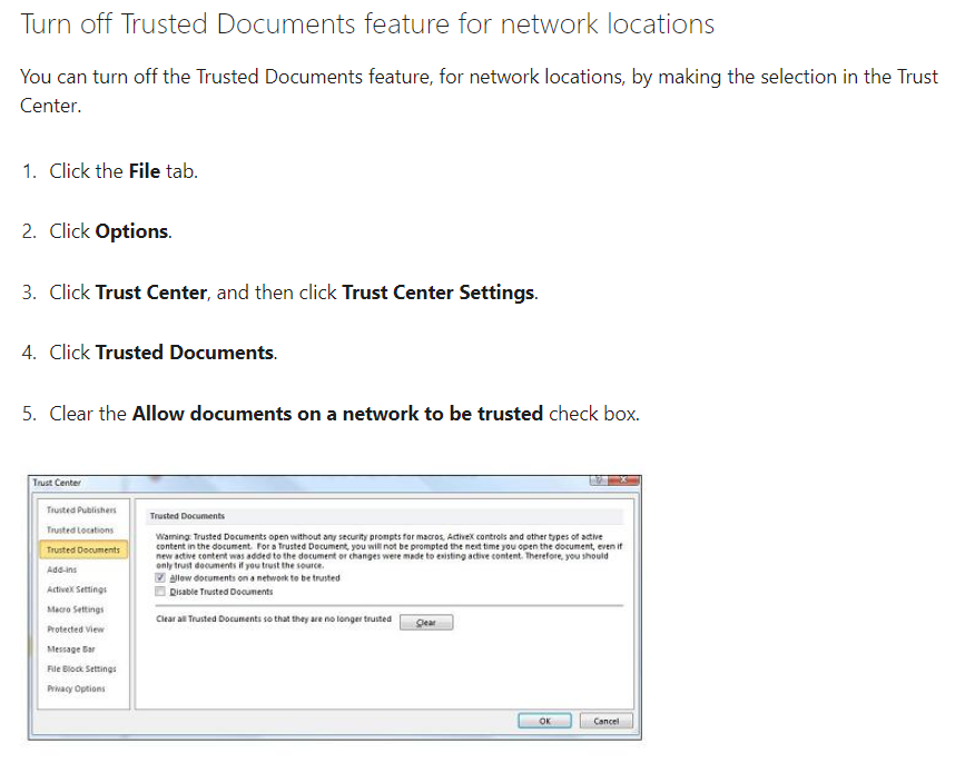 Excel macros are not being blocked from MS teams - Microsoft Q&A