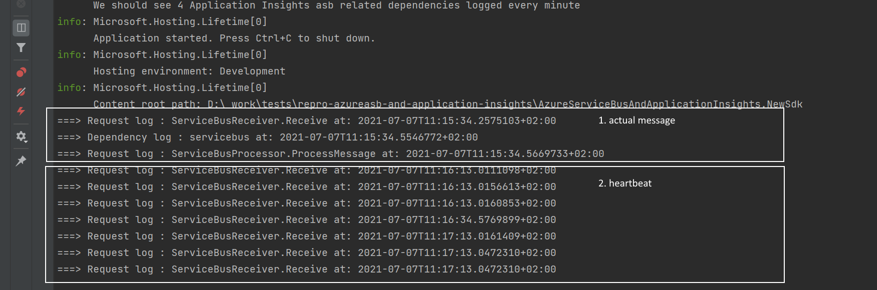Asb Application Insights Excessive Dependency Logging Microsoft Qanda