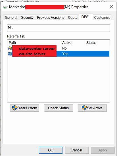 DFS Referral Issue - Microsoft Q&A