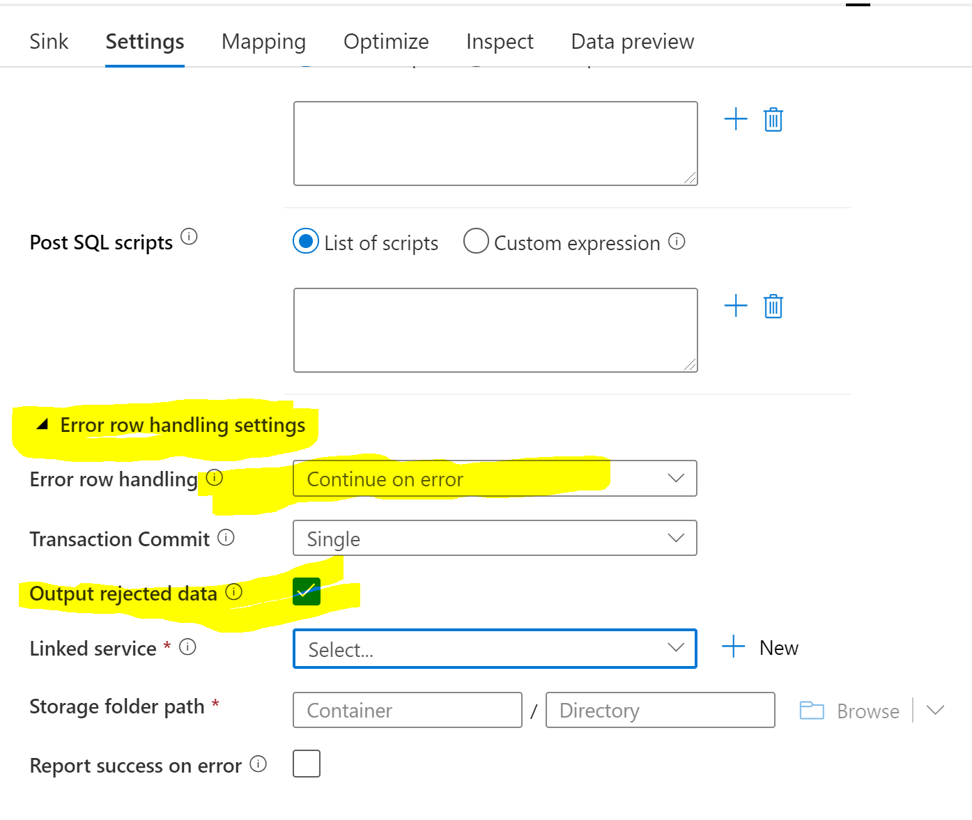Data Flow Failing Job Failed Due To Reason Unexpected End Of Input Stream Microsoft Qanda