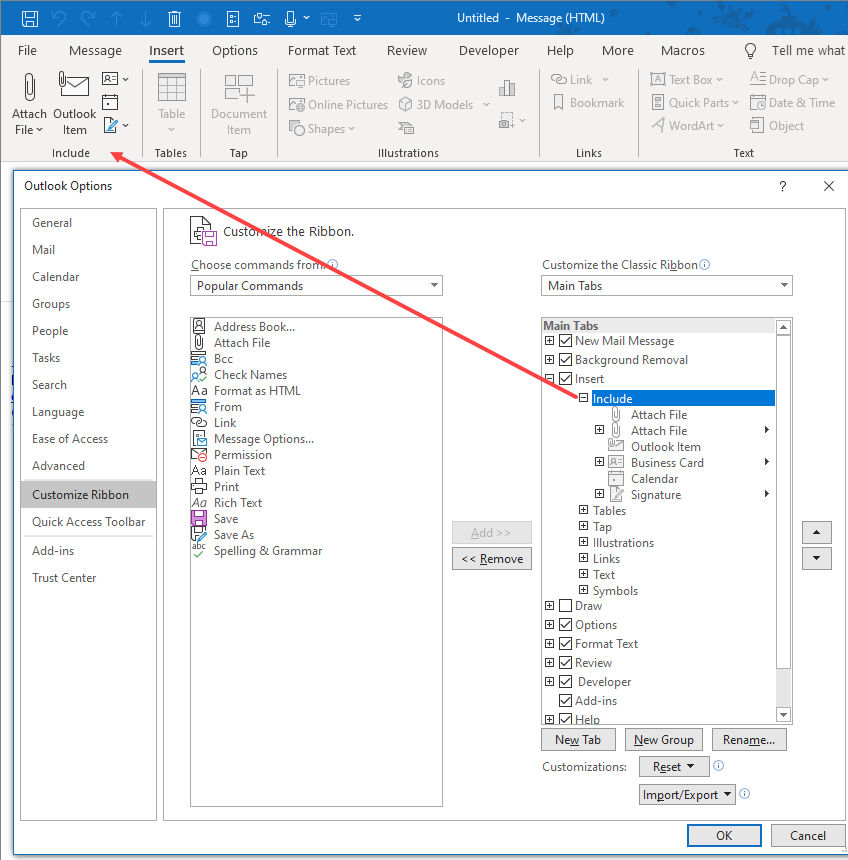 Disable the Option to Include Attachment - Microsoft Q&A