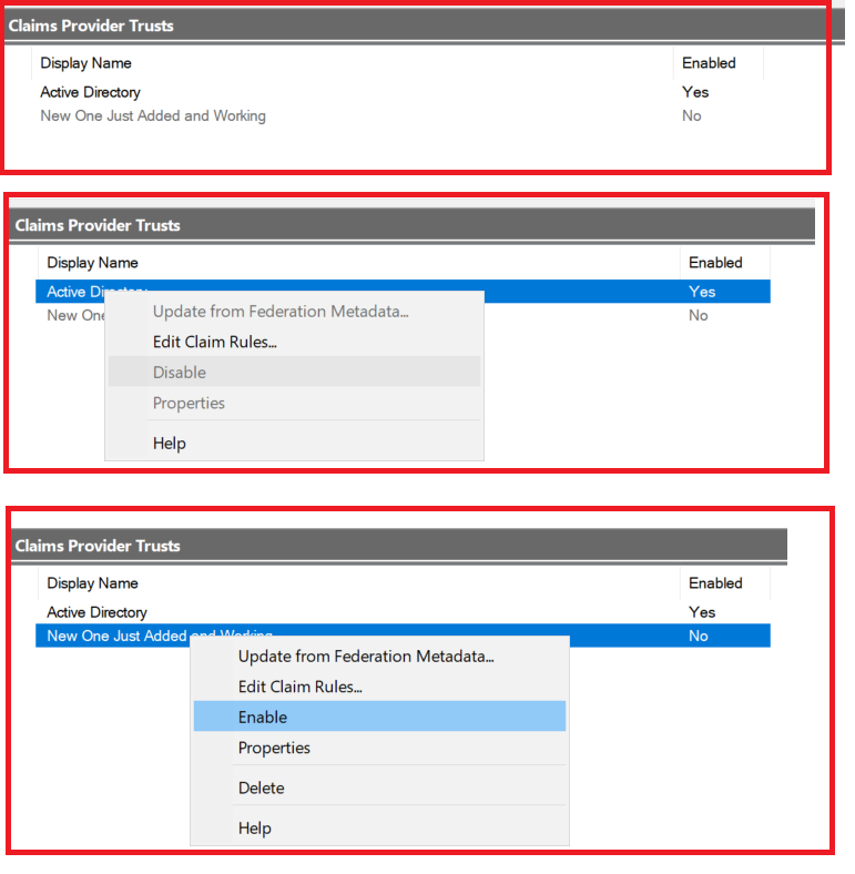ADFS - Claim Provider Authentication - Microsoft Q&A