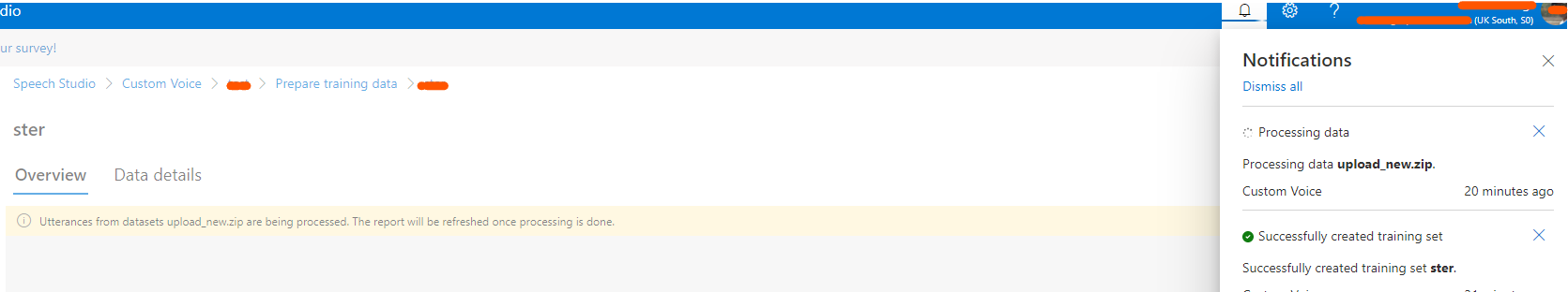 Error uploading data for customer voice - Microsoft Q&A