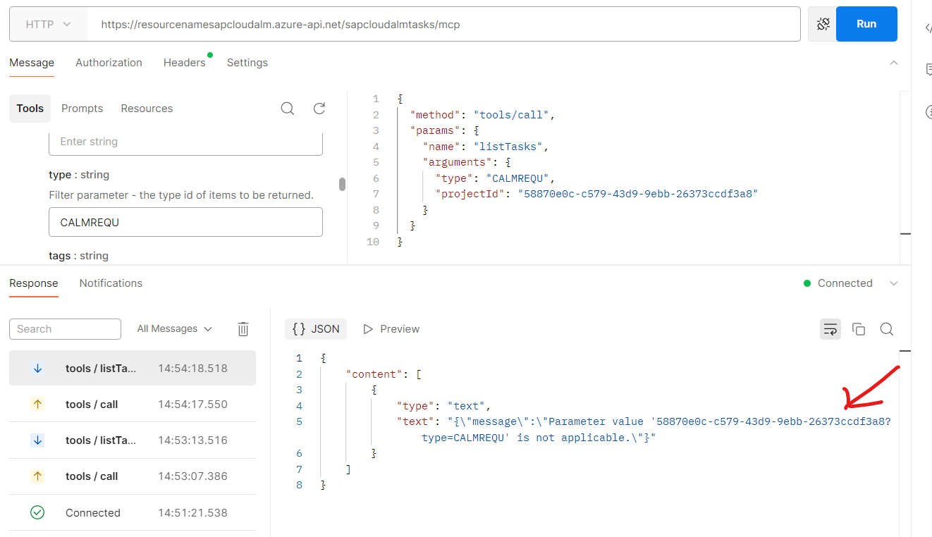 MCP server rendering wrong filter parameters to API in APIM - Microsoft Q&A