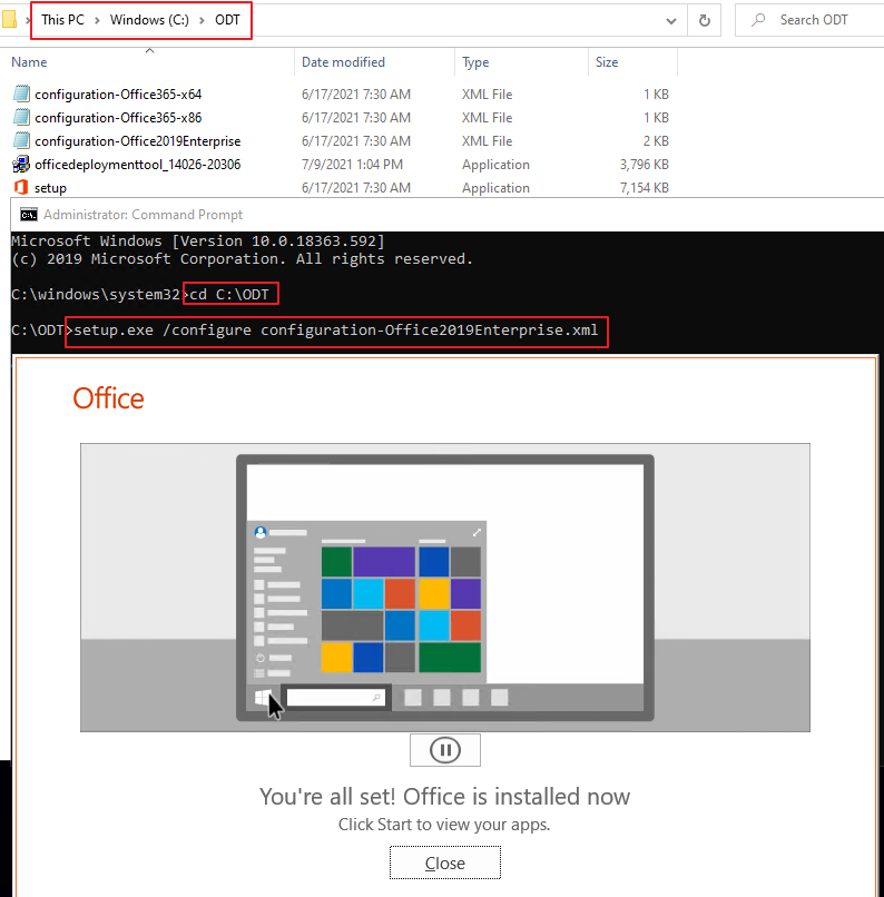 Office 2019 Enterprise installation failing - Microsoft Q&A