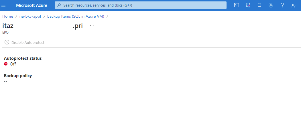 How to restore a database from Recovery Service Vault - Microsoft Q&A