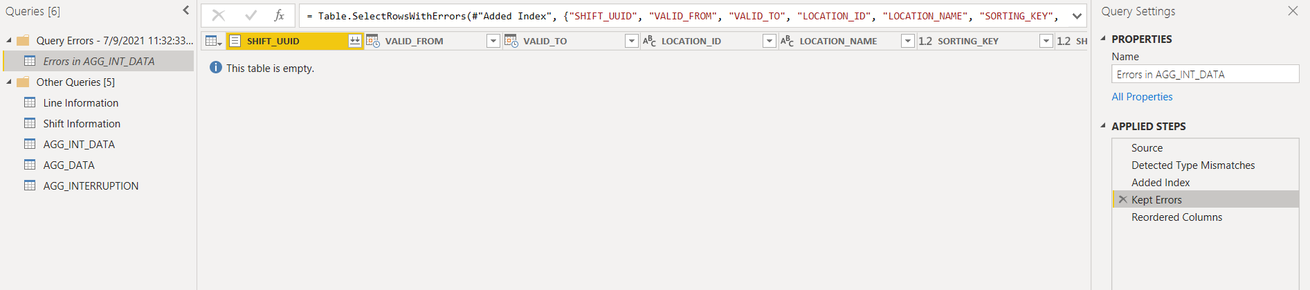 How to identify error that happens after refresh - Microsoft Q&A