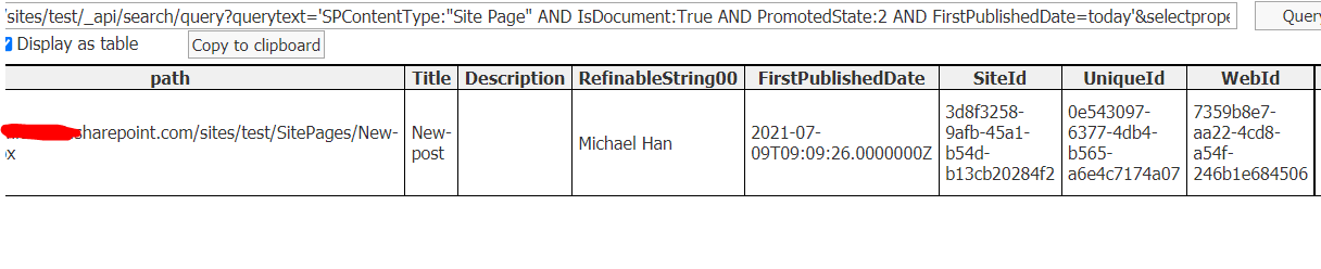 Sharepoint Search Rest Api Get All Pages First Published In The Last 6 Months Microsoft Qanda 4162