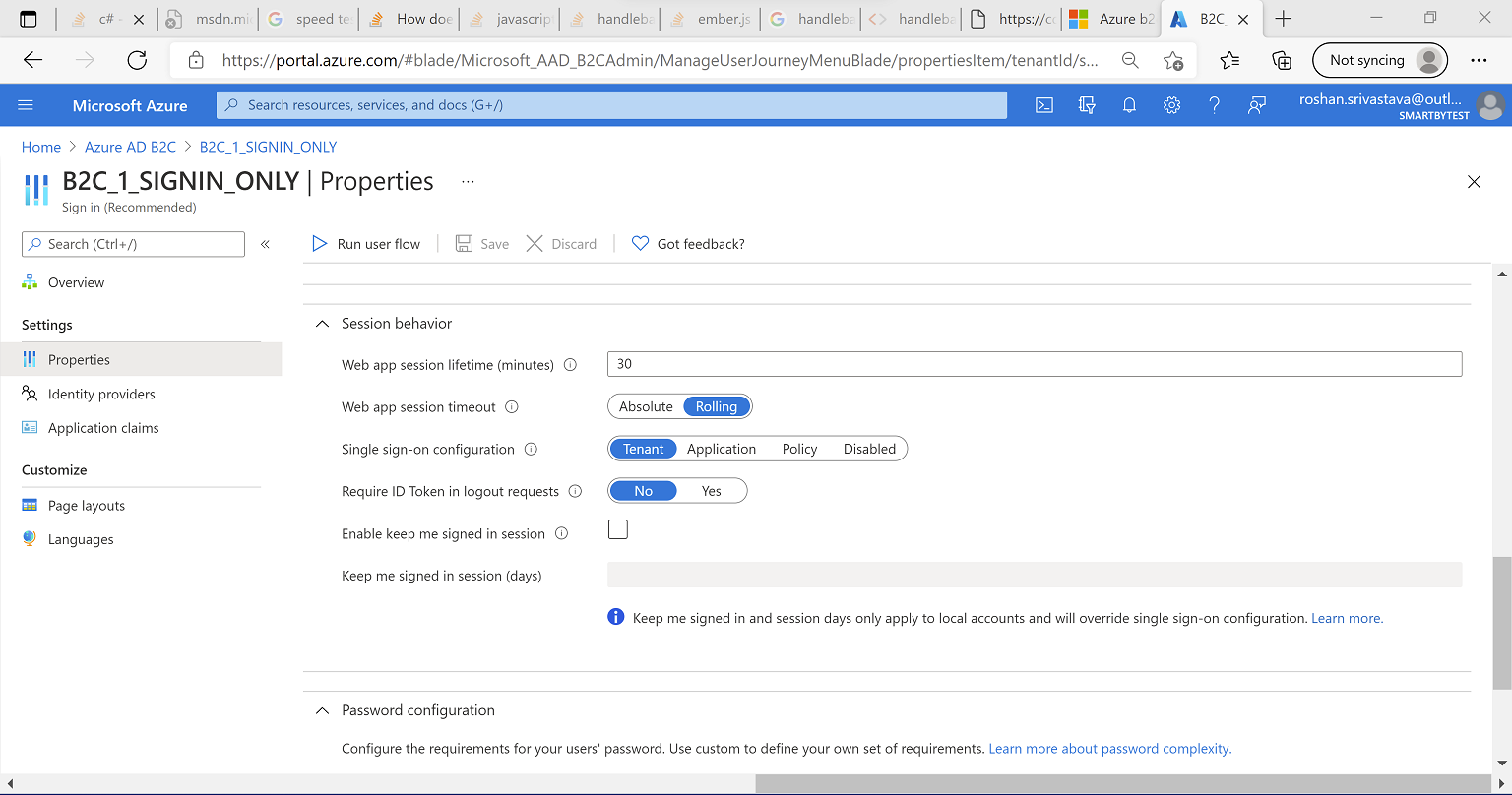 Azure B2c Session Doesnt Expire Microsoft Qanda