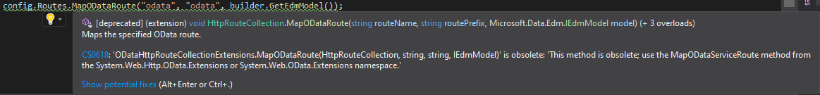 Invalidoperationexception In Webapiconfig File Microsoft Qanda
