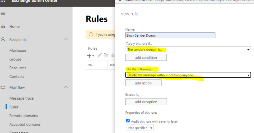 How to configure allowed/blocked sender domains in M365 - Microsoft Q&A