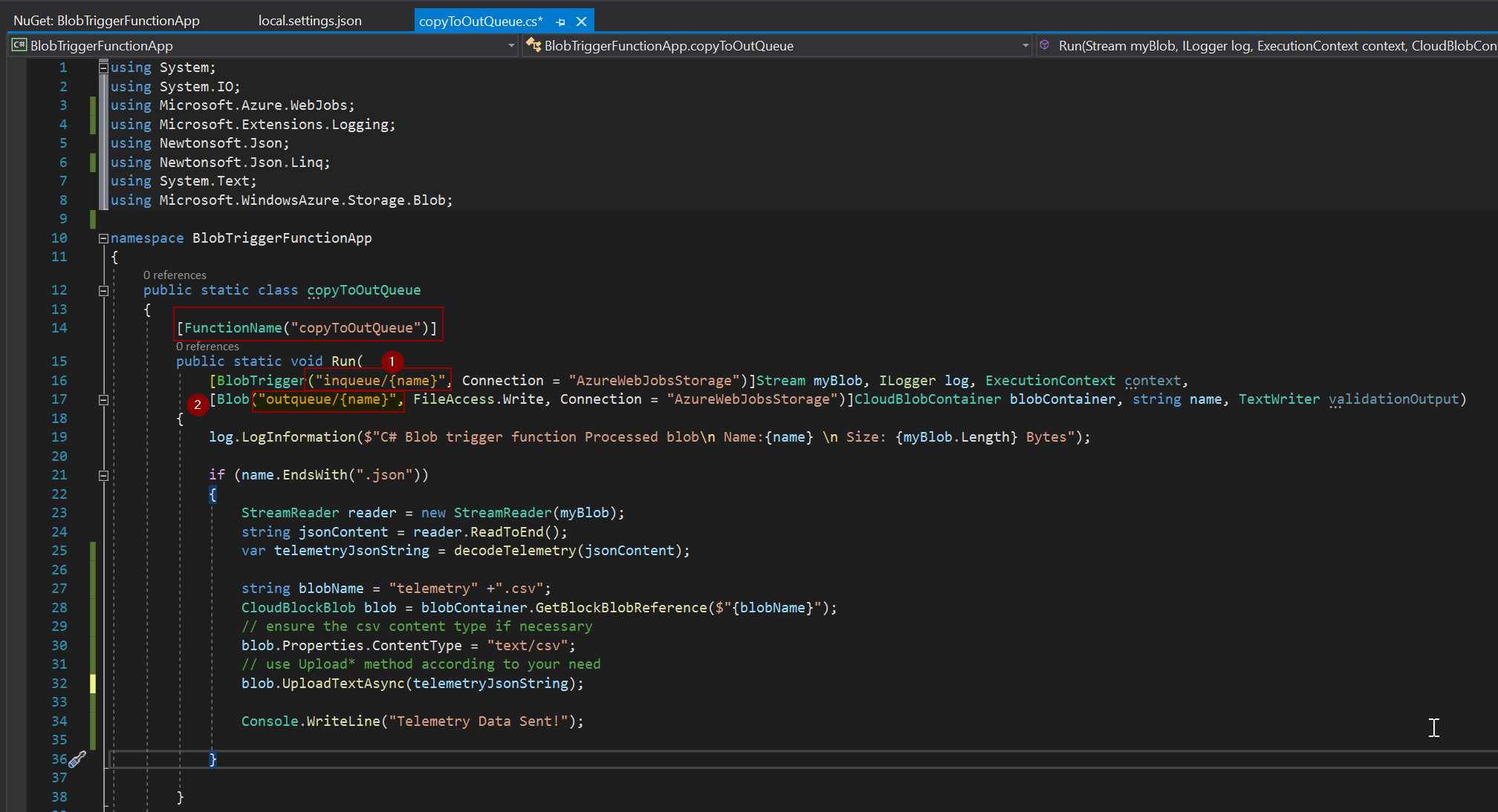 How Do I Route And Append Iot Hub Messages Into A Csv Stored In Blob 7084
