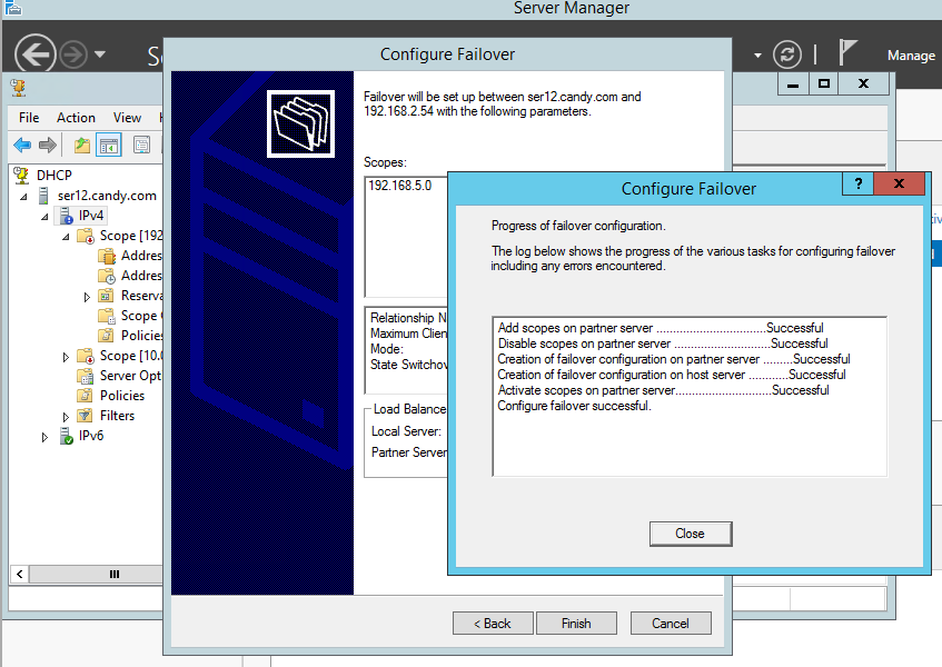Configure Dhcp Failover Failed Error 20010 The Specified Option Does Not Exist Microsoft Qanda