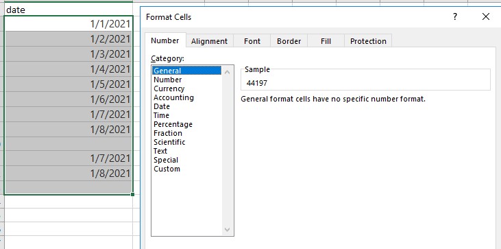 Maddening Problem Importing Dates From Excel - Microsoft Q&A Maddening Problem Importing Dates From Excel - Microsoft Q&A