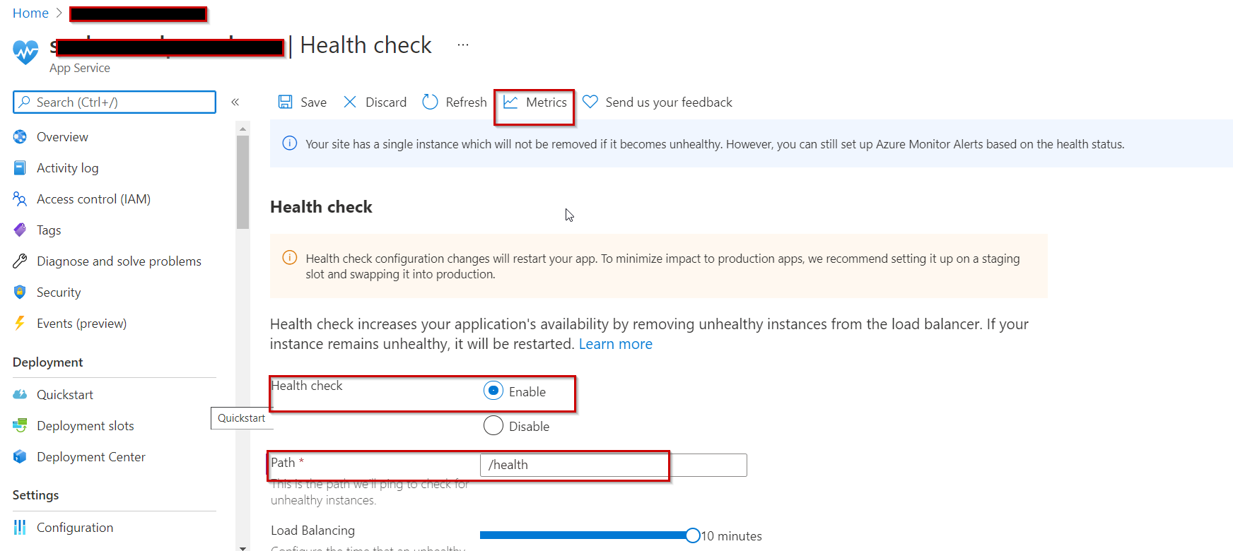 Failure of App Services in Azure Portal - Microsoft Q&A