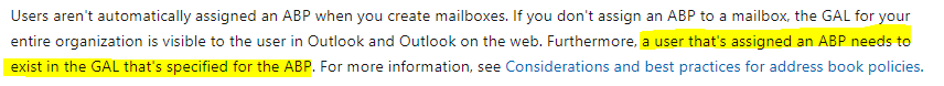 Create address book policy on Office 365 using powershell - Microsoft Q&A