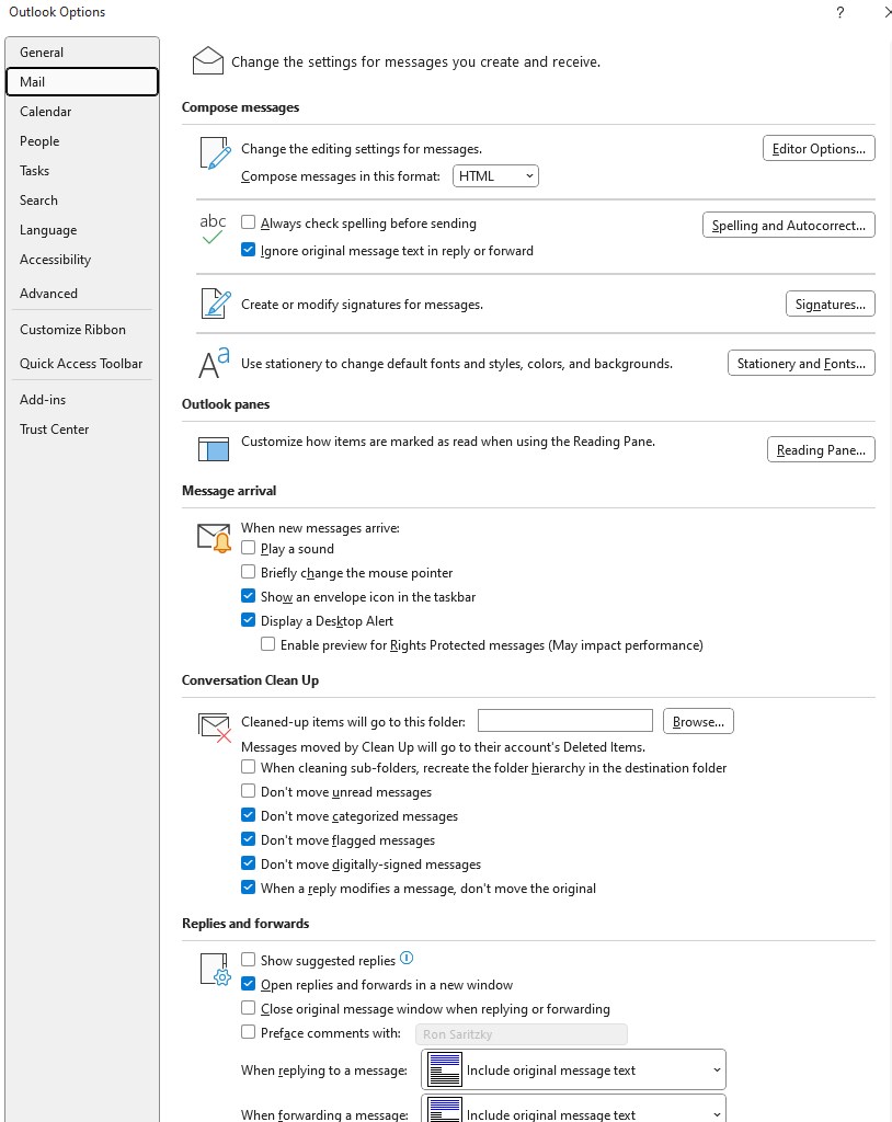 Outlook 2024 Classic - how to automatically mark message as Read after ...