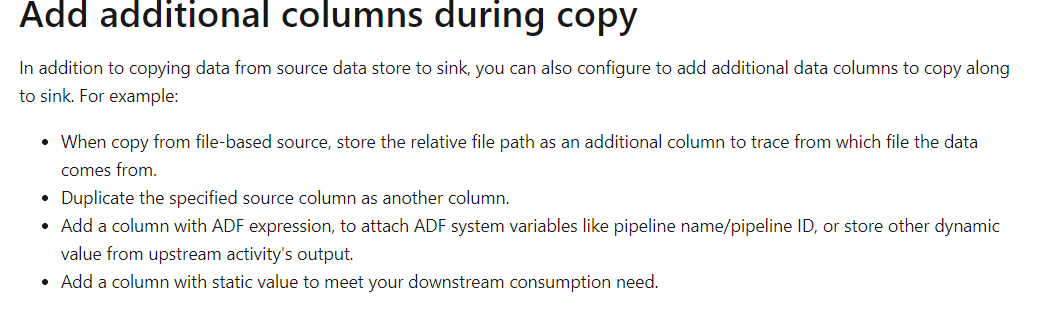 Using DataFactory to copy documents from one container to another and adding a partition key ...