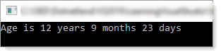 Age Calculator C# - Microsoft Q&A