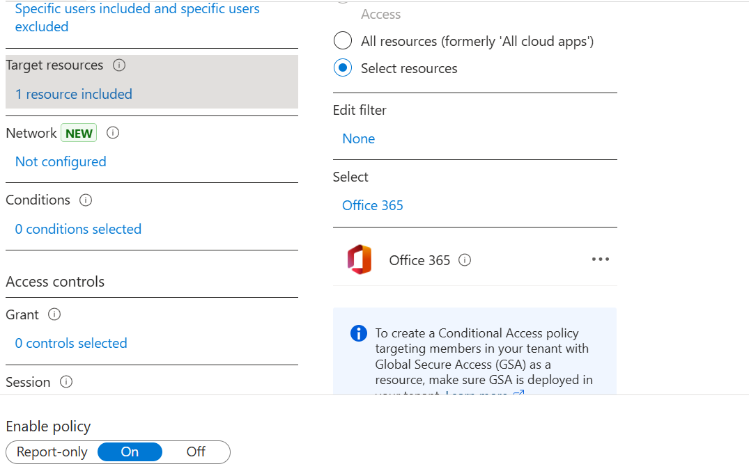 Conditional Access Policy not working- application enforced restrictions - Microsoft Q&A