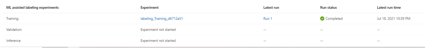 Azure ML Workspace Labelling Project Validation - Microsoft Q&A