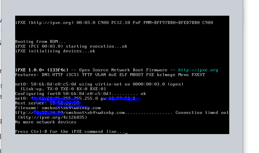 Pxe Boot Issue Pxempinitializetransport Failed 0x80072f8f