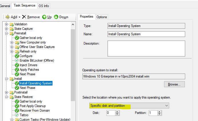 Re-install OS on C drive with MDT deployment - Microsoft Q&A