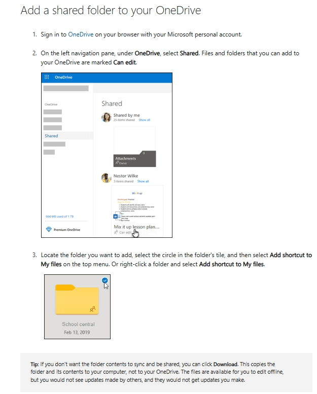 How to add a shortcut to a shared OneDrive folder so documents open in local desktop ...