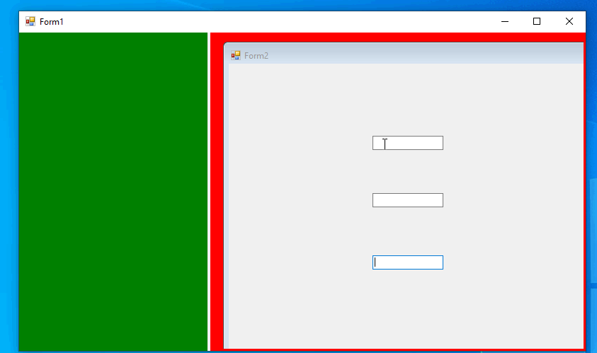 Unable To Place Cursor After Adding Textbox Control In Windows Form And 8931