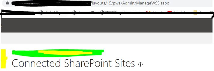 how to update Project online Conneted SharePoint site - Microsoft Q&A