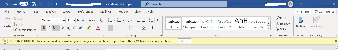 Office 365 Desktop Apps error when trying to load/save files from Onedrive/Sharepoint ...