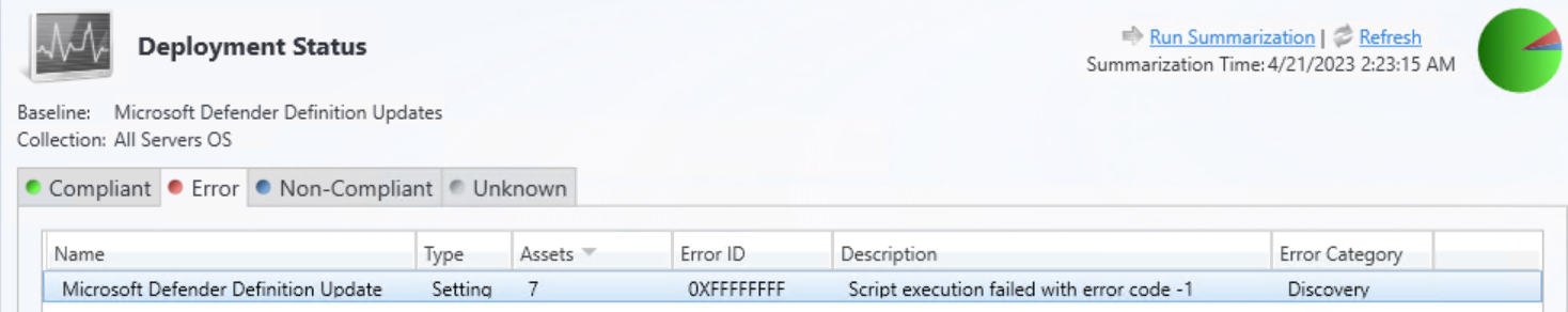 Issues With Configuration Manager 2211 Compliance Baseline Microsoft Qanda
