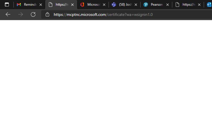 Unable to view certification after 48 hours - Microsoft Q&A