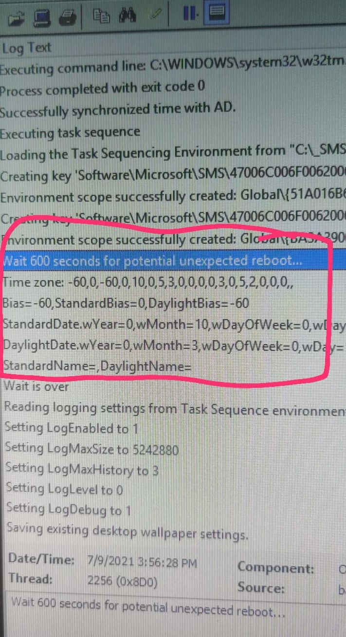 Sccm Osd Task Sequence Deployment Stuck After The First Reboot