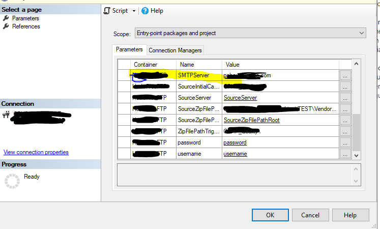 SSIS failed when using Sensitive Check for password in Environment property - Microsoft Q&A