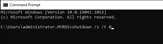 how to turn off the remote computer - Microsoft Q&A