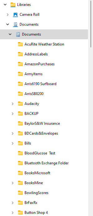 Drop Down Arrows for File Folders - Microsoft Q&A