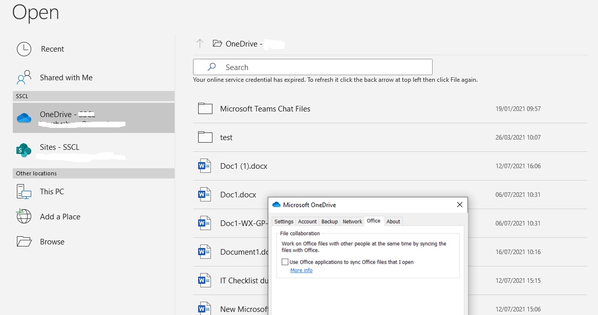 Office 365 Desktop Apps error when trying to load/save files from Onedrive/Sharepoint ...