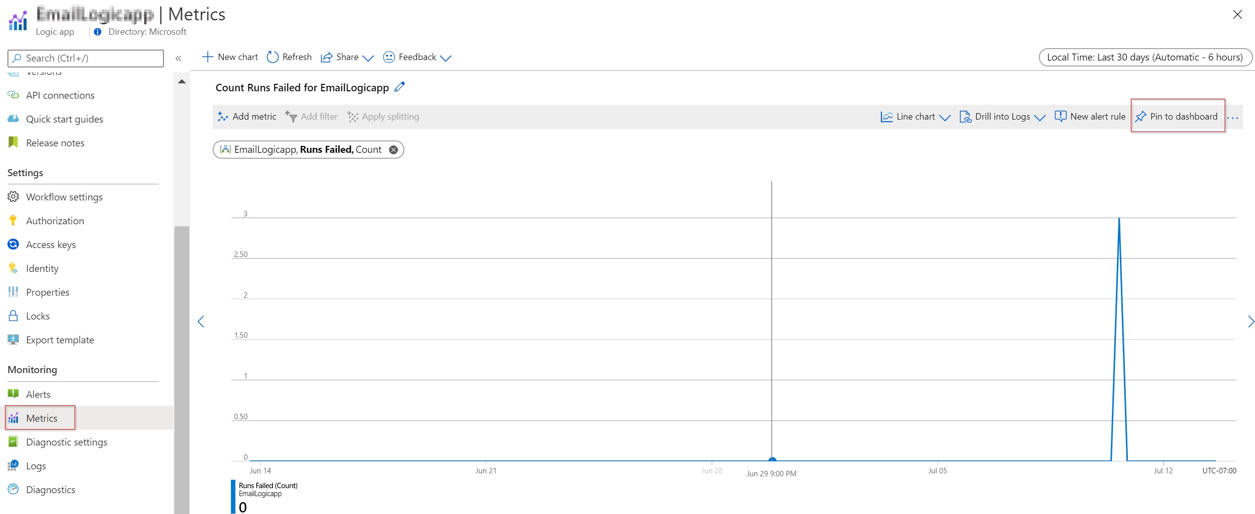 Displaying Only Failed Logic App Runs In Azure Dashboards Microsoft Qanda