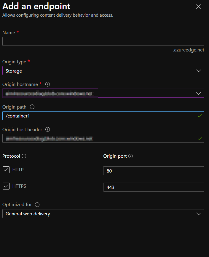 Point CDN to a particular container in storage - Microsoft Q&A