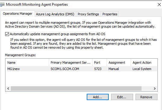 Import SCOM Agents to New Server - Microsoft Q&A