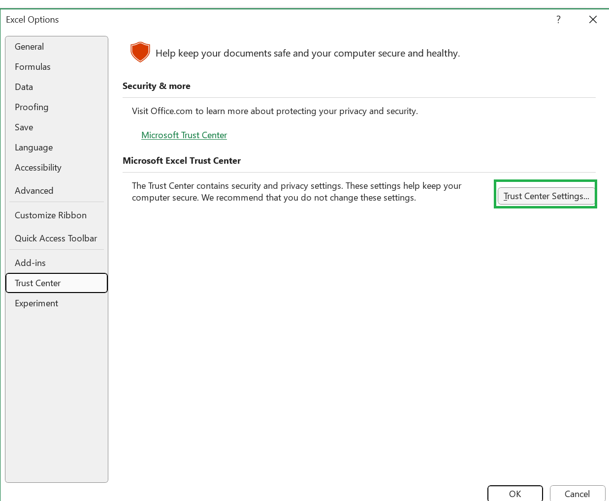 fix my excel (macro has been blocked - Microsoft Q&A