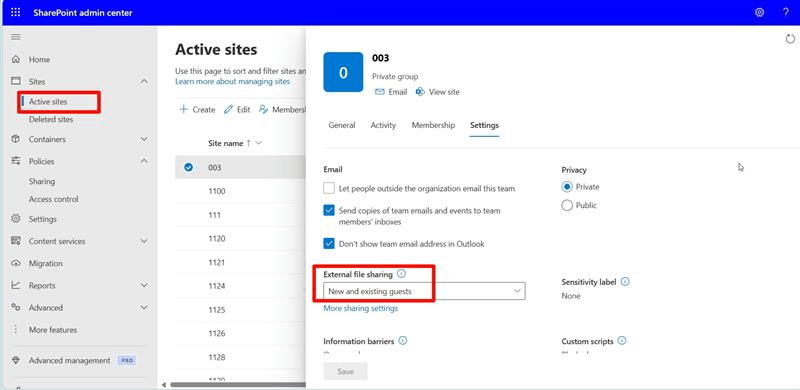Error sharing file with external users: Your organization's policies ...