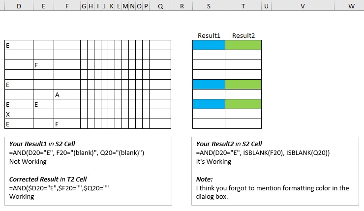 Conditional Formatting based on Multiple Criteria and Blank Cells ...