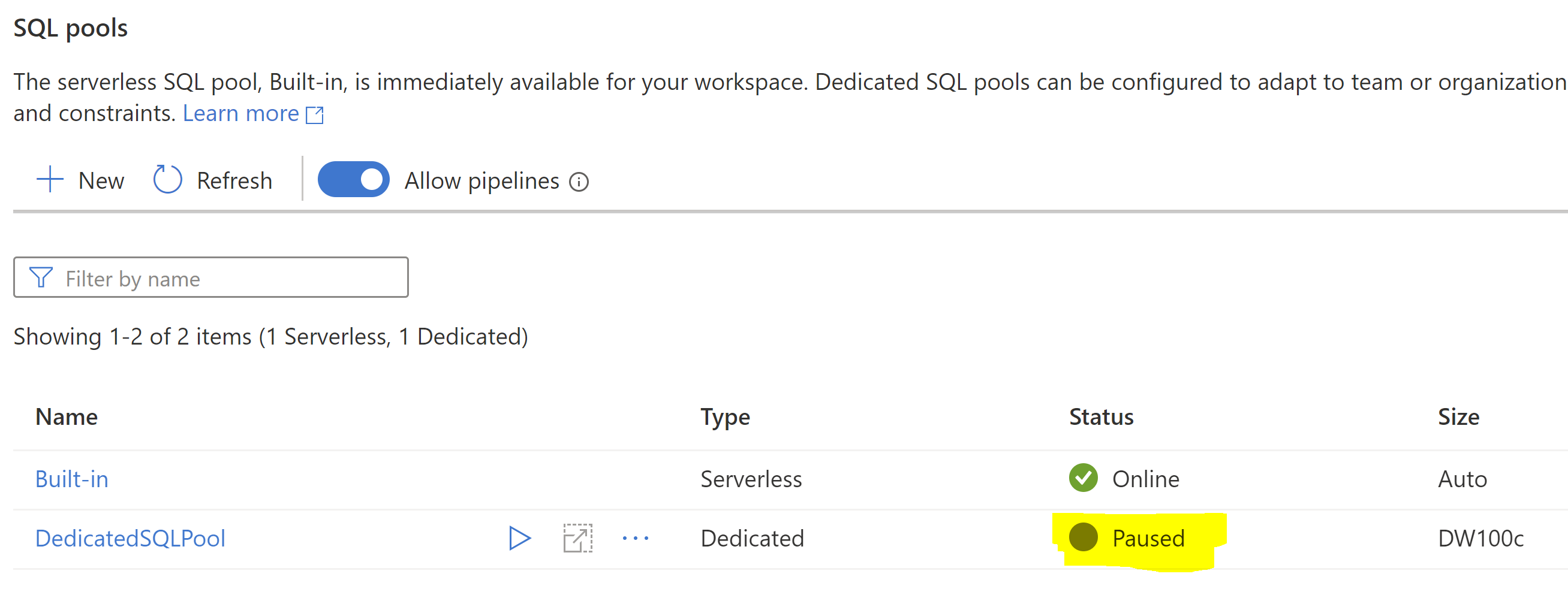 Synapse Dedicated Sqlpool Microsoft Qanda