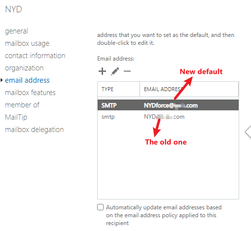 How to change/modify user email address in Exchange 2016 without losing his emails? - Microsoft Q&A